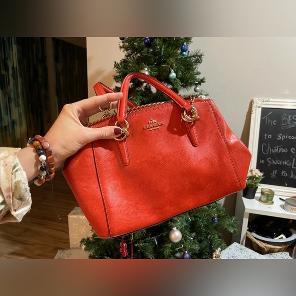 Coach | Bags | Coach Red Satchel | Poshmark